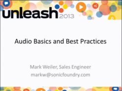 Audio Basics and Best Practices